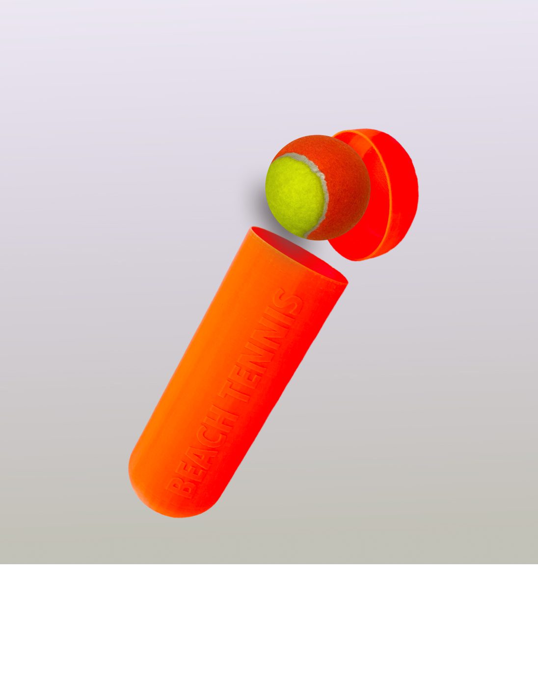 Ball Tube Flow, Free Beach Tennis Ball Included, Fit Up to 3 Balls ...